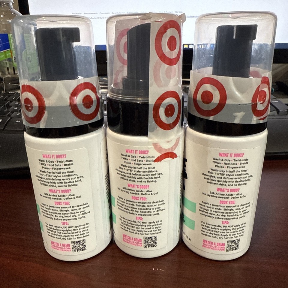 3PK The Doux Mousse Def Texture Foam 3.4oz/ea All in One Styler All ...