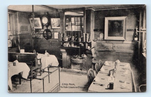 Chop Room YE OLDE CHESHIRE CHEESE restaurant interior LONDON UK ...