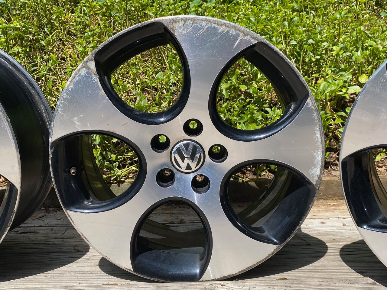 Genuine Set of 4 VW Detroit Aluminum Wheel Rims. Golf GLI GTI Jetta ...