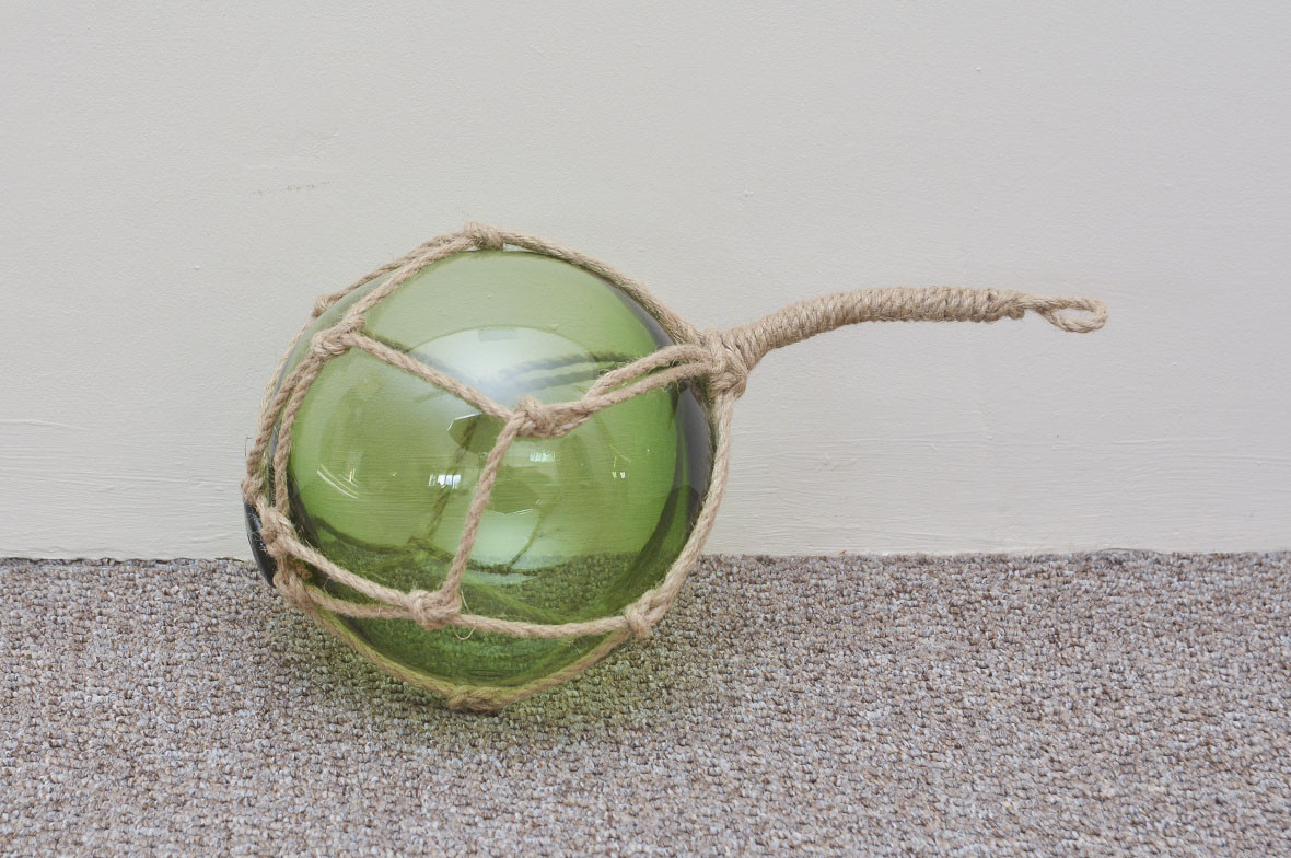 glass bouy 20cm (8") float nautical seaside fishing bouys, beach, boat ...