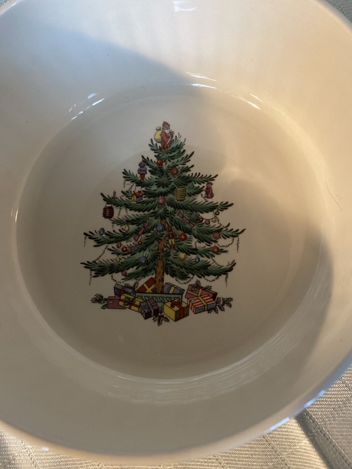 Spode Christmas Tree * 7" SOUFFLE DISH * England, Oven To Table, MINT ...