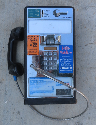 Payphone Push Button Face Case & Guts Dial Assembly Handset & Receiver ...