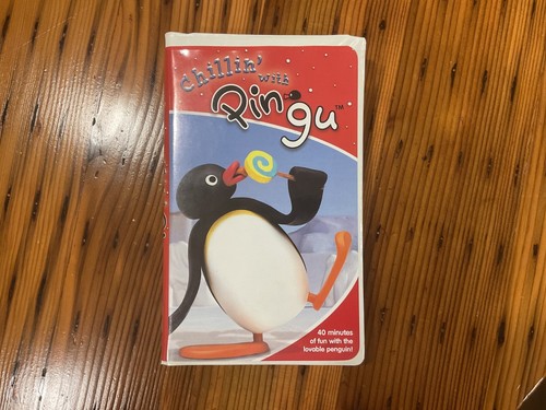 Chillin' With Pingu (VHS, 2004) HiT White Clamshell - RARE! Side label ...