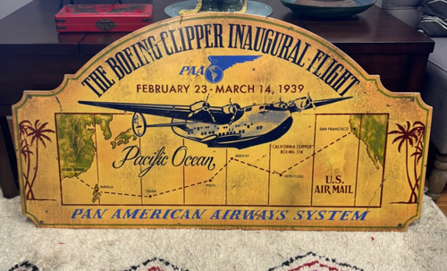 Rare Steven Neill “Pan Am Boeing Clipper Inaugural Flight ” #5966 Sign ...