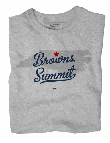 Browns Summit North Carolina NC T-Shirt MAP | eBay