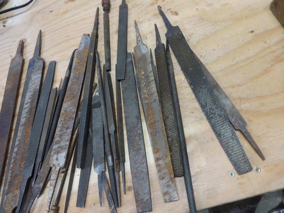 Lot of (34x) Antique and Vintage Files Rasps Rat Tail Flat Group MADE ...