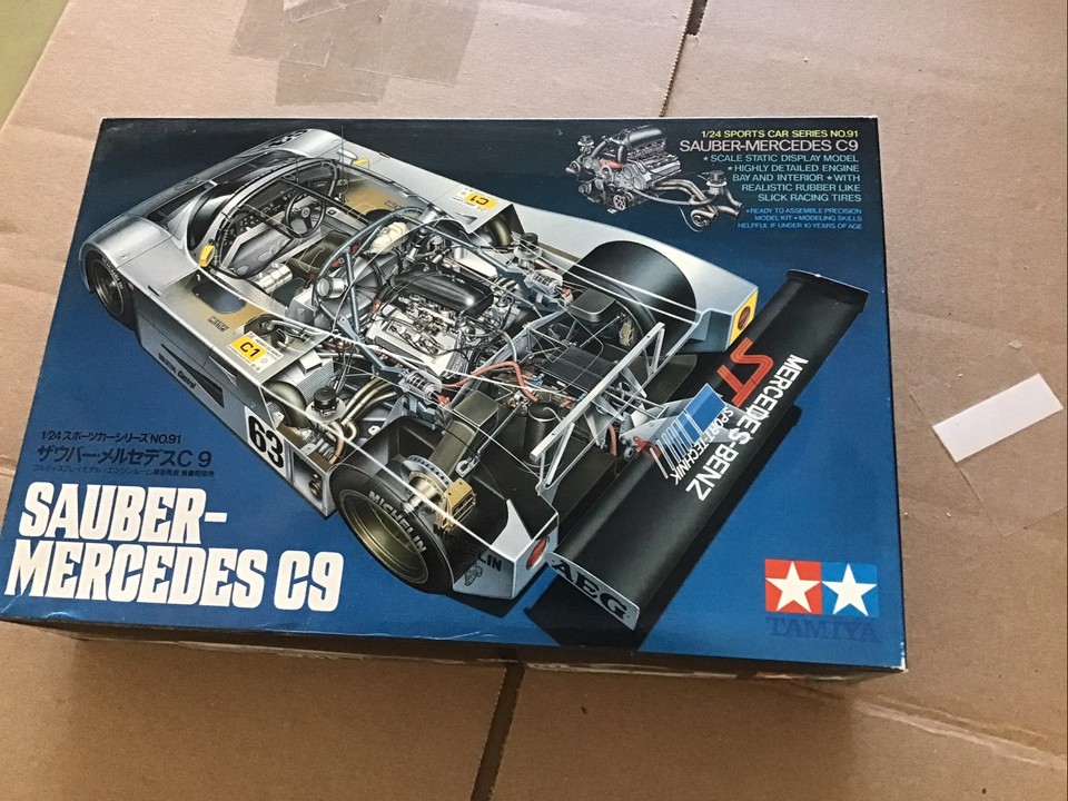 VINTAGE TAMIYA 1/24 SCALE SAUBER-MERCEDES C9 MODEL KIT #24091 | eBay