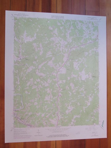 Bassett Virginia 1978 Original Vintage USGS Topo Map | eBay