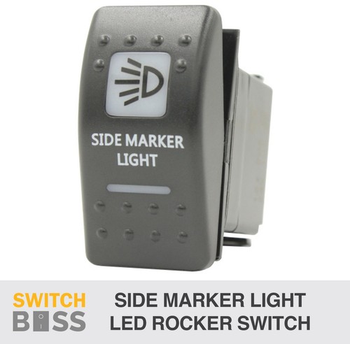 Rocker Switch SIDE MARKER LIGHT - White - LED 4x4 Toggle Boat Caravan ...