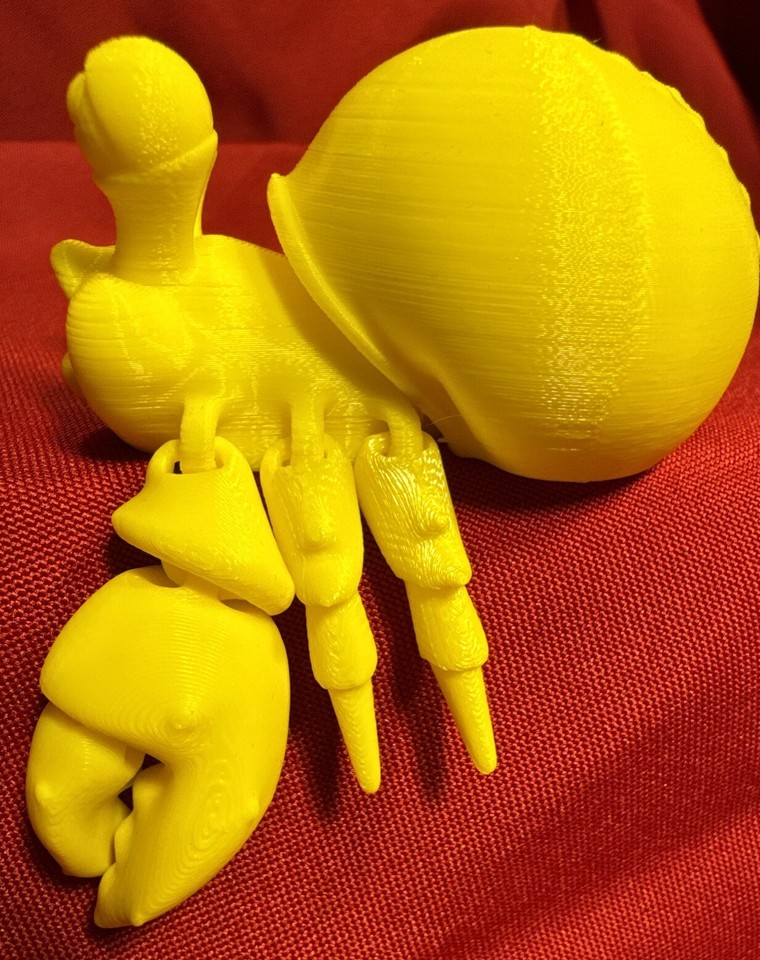 3D Printed Flexi Factory Hermit Crabs Boy & Girl - Articulating | eBay