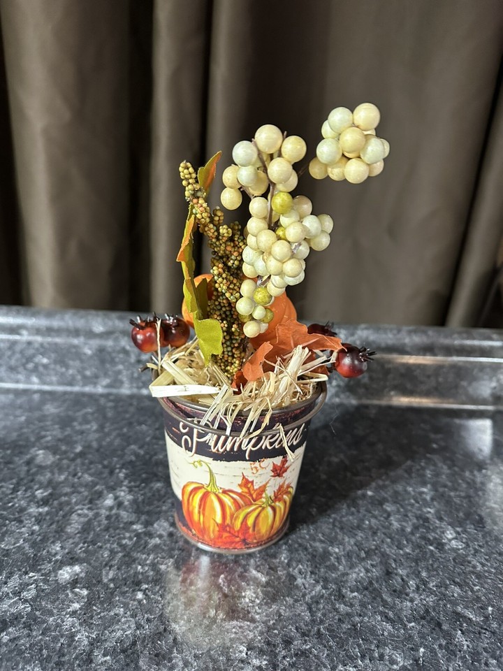 Handmade Fall Pumpkin Tin | eBay