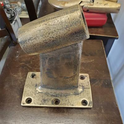 Bronze boat Shaft Strut 2" Bore base 9 5/8x5 5/16 6 holes height f app ...