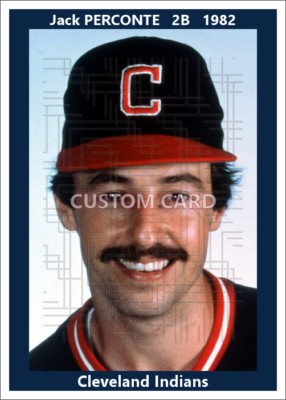 Jack Perconte - 1982 Cleveland baseball - 2.5 x 3.5 custom card (blank back) | eBay