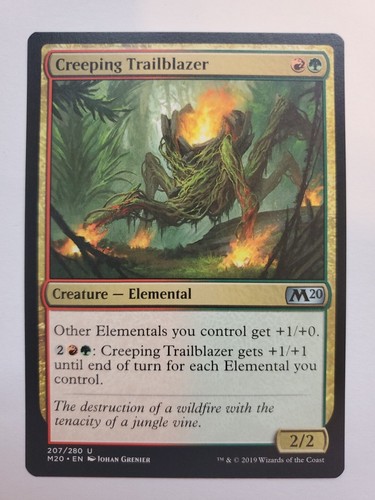 MTG Magic The Gathering Card Creeping Trailblazer Creature Elemental ...