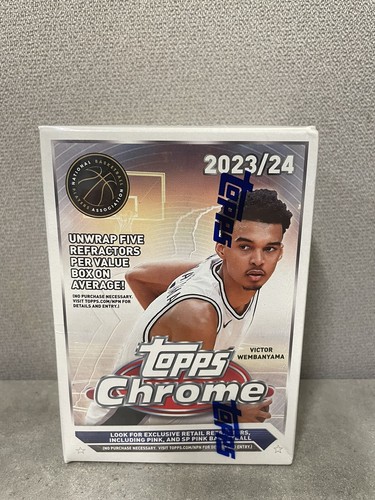 2023-24 Topps Chrome NBA Basketball Factory Sealed Value Blaster Box IN ...