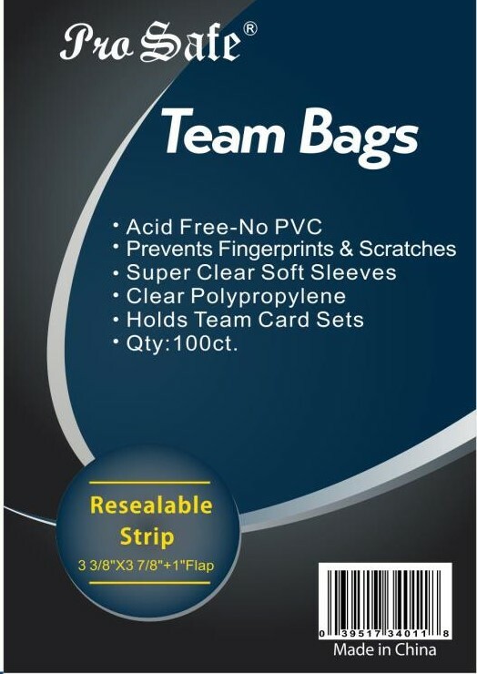 10000 Card Sleeves Team Bag Trading Sports, Resealable, Clear Cards ...