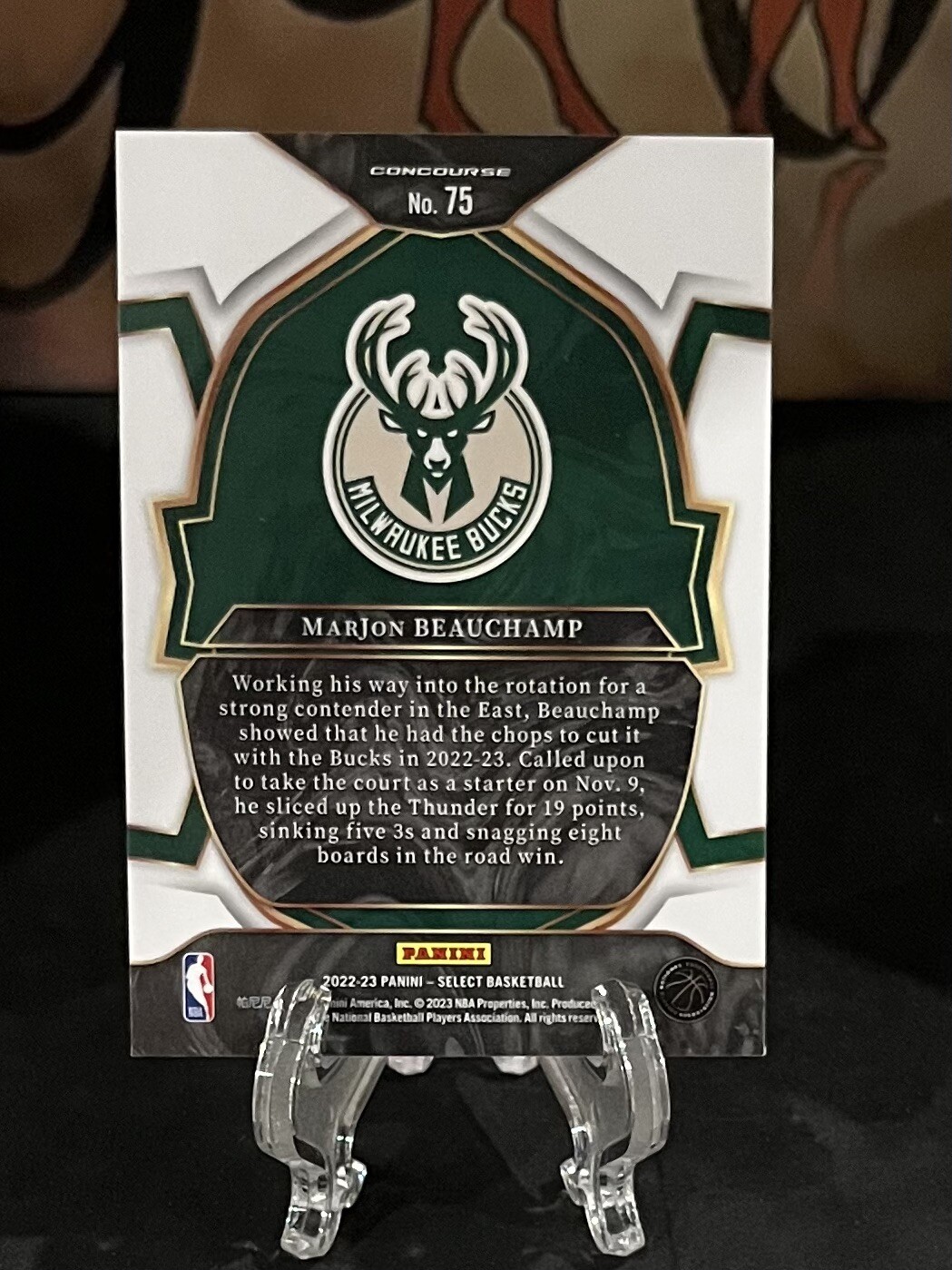 2022-23 Panini Select - Concourse MarJon Beauchamp #75 Blue (RC) for ...