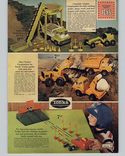 1971 PAPER AD Structo Toy Horse Truck Camper Construction Mini Tonka ...