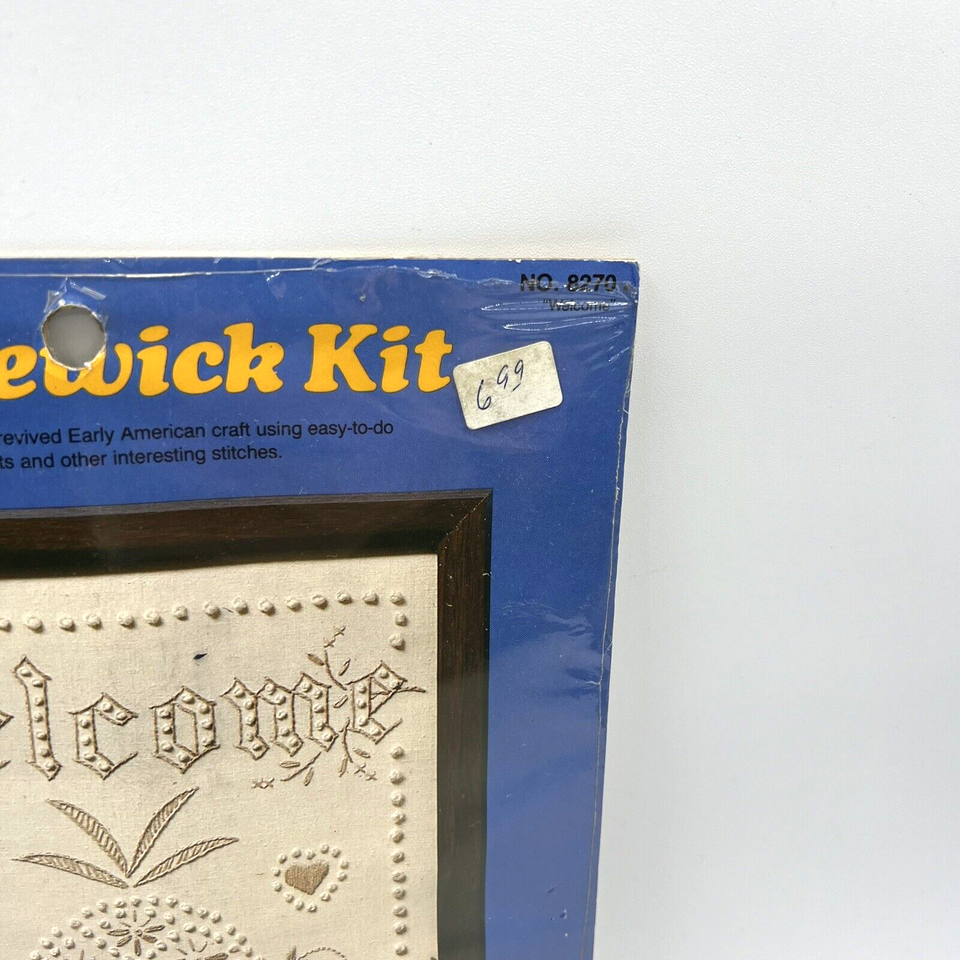 Candlewick Kit "Welcome" Pineapple Stitching Kit Creative Moments 8" x ...