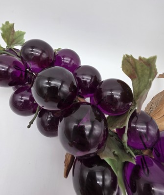 Lucite Grapes Vintage 1960 MCM Driftwood Purple Bunch Cluster Great ...