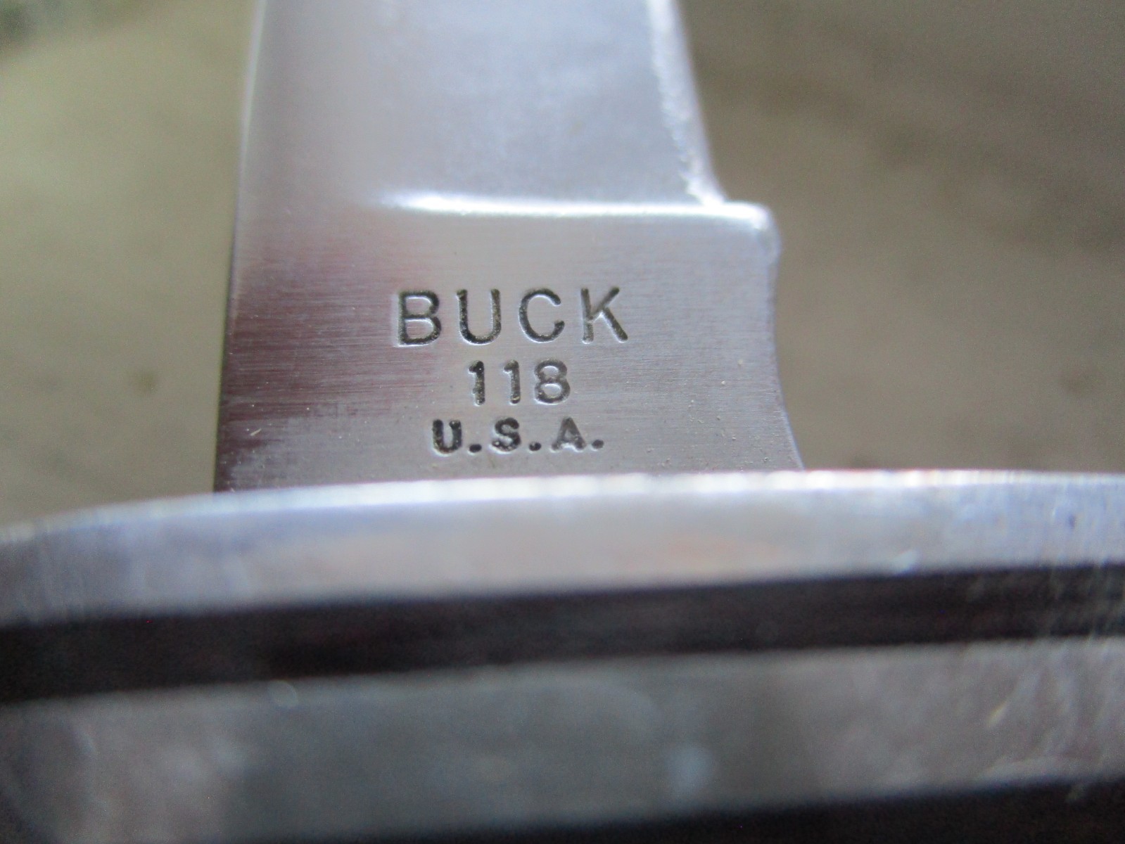 Vintage pre-owned BUCK 118 USA Made, fixed blade knife | eBay