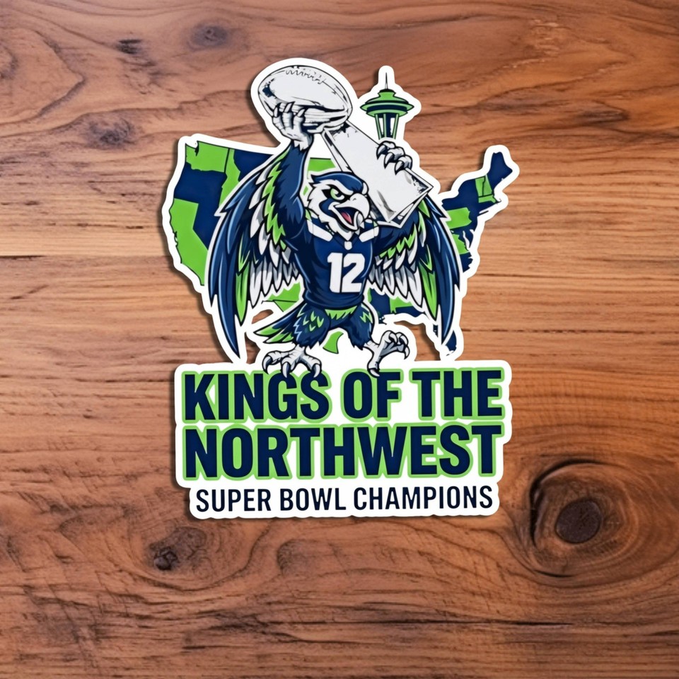 Seattle Seahawks Sticker Variants Choose Your Design NFL Champions ...