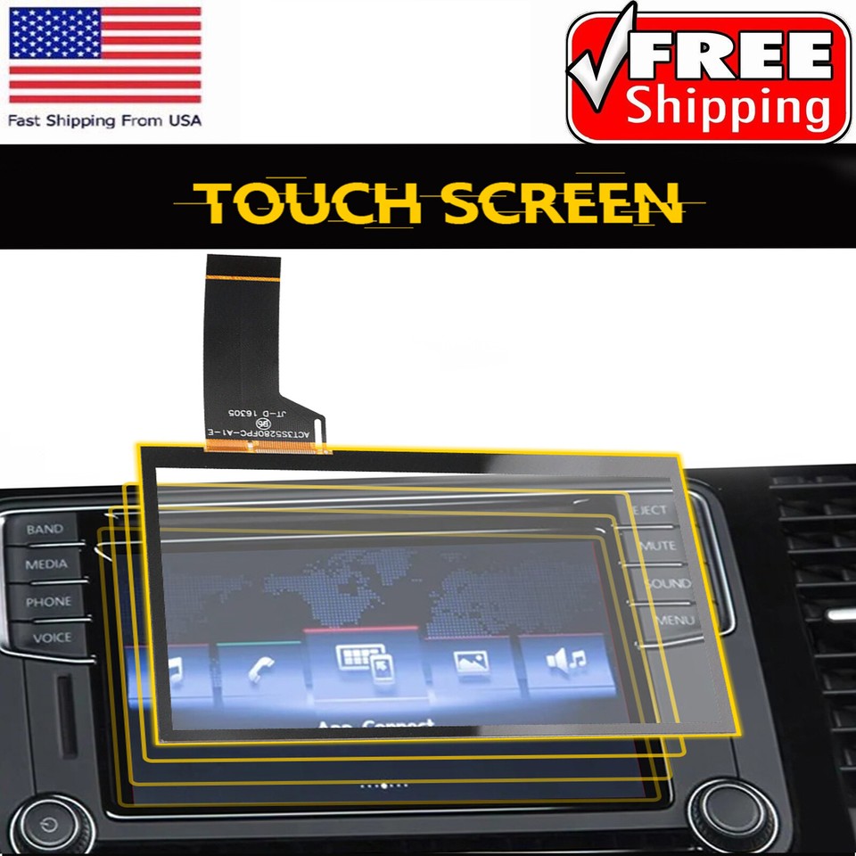 6.5'' Pastable Touch Screen Digitizer For VW CC GTI GLI Jetta Passat ...