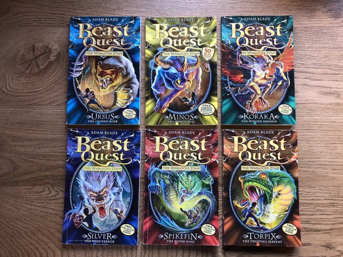 Beast Quest Series 9 - Books 49-54, Ursus Minos Koraka Silver Spikefin ...