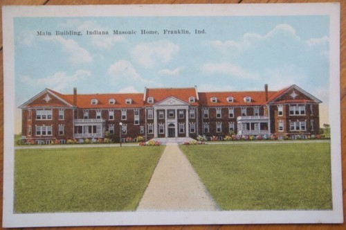 Franklin, IN 1920 Postcard: Indiana Masonic Home - Ind | eBay