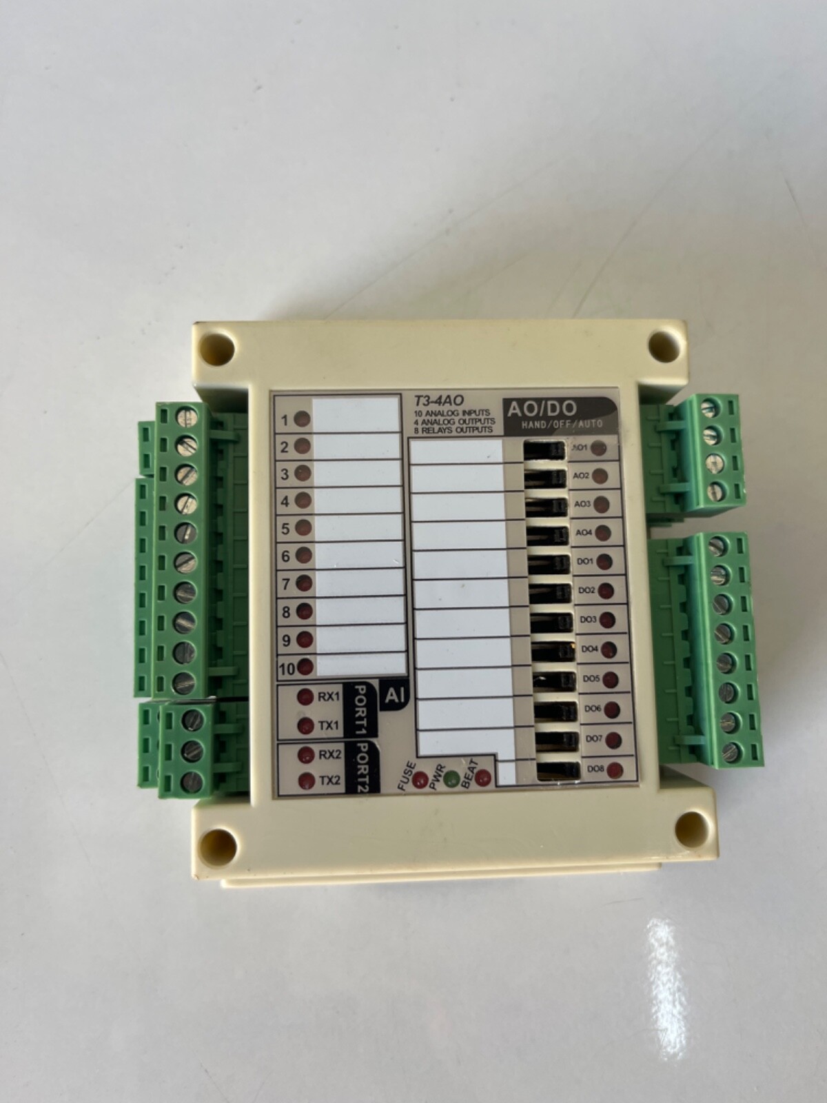 T3-4AO 10 Analog inputs 4 Analog Output 8 Relays Output | eBay