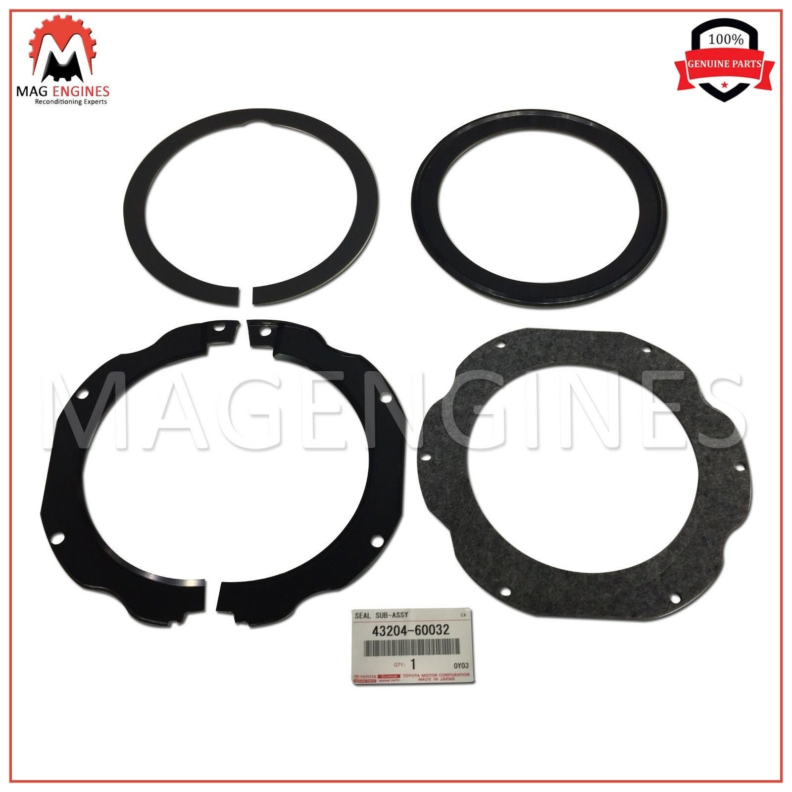 43204-60032 GENUINE OEM SEAL SUB-ASSY, STEERING KNUCKLE OIL 4320460032 ...