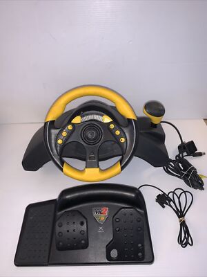 MAD CATZ Universal MC2 Steering Wheel and Pedal, Xbox, GameCube & PS2 ...