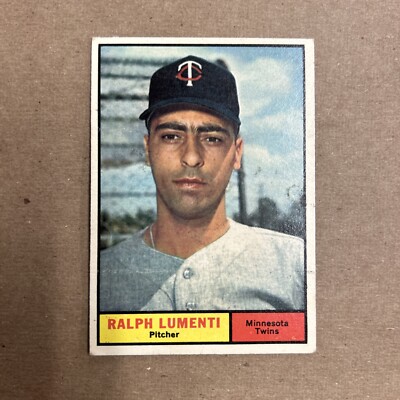 1961 Topps Baseball Ralph Lumenti Minnesota Twins Card #469 | eBay