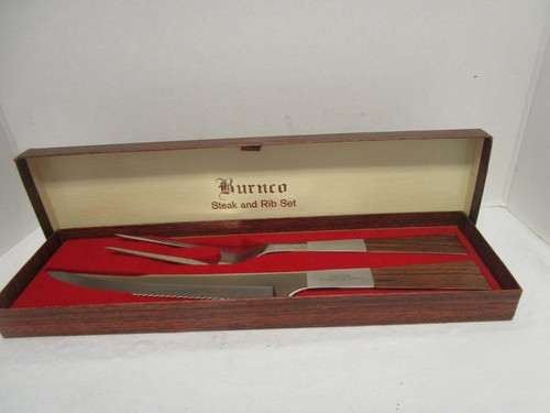 Vintage Burnco Steak and Rib Set Stainless Steel Made in Japan | eBay