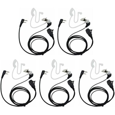 5 Pack Earpiece Headset for Icom Radio IC-F24S IC-F31 IC-F3 IC-F3S IC ...