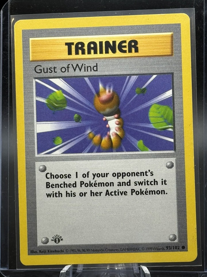 Pokemon TCG 1999 Base Set 1st Edition Trainer Scoop Up Pokemon Center ...