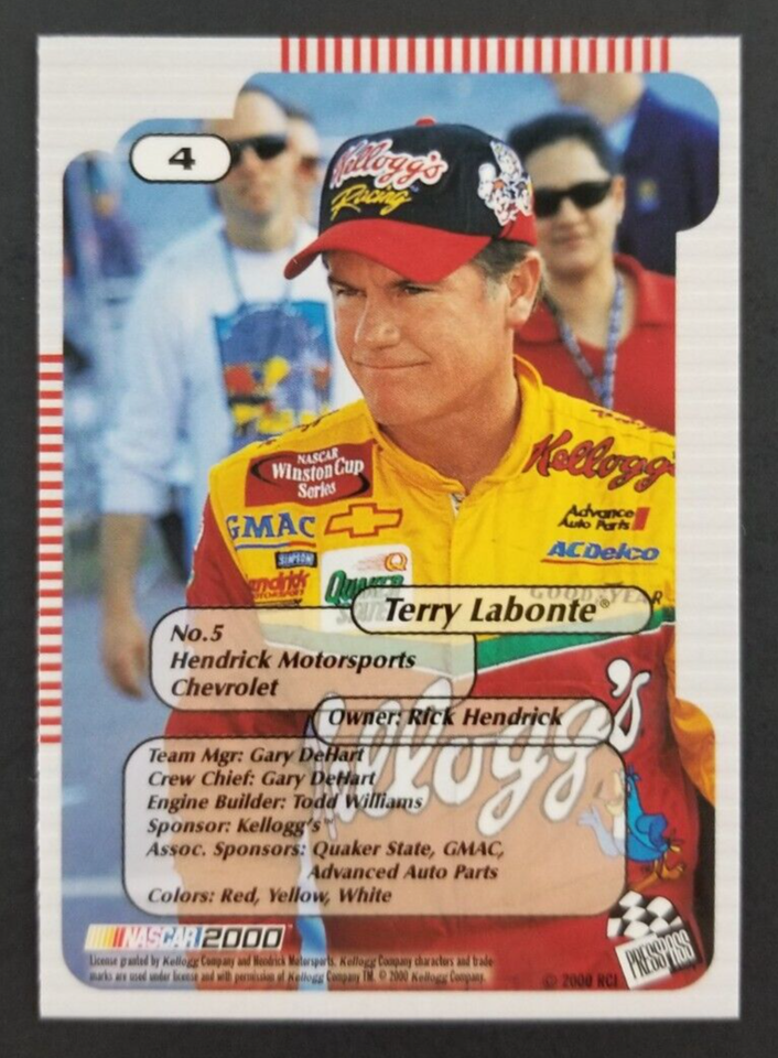 Terry Labonte 2000 Press Pass Trackside NASCAR Racing Card #4 (NM) | eBay
