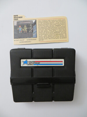 Gi Joe ARAH Rapid Deployment Force RDF Case and File Card Mail Away ...