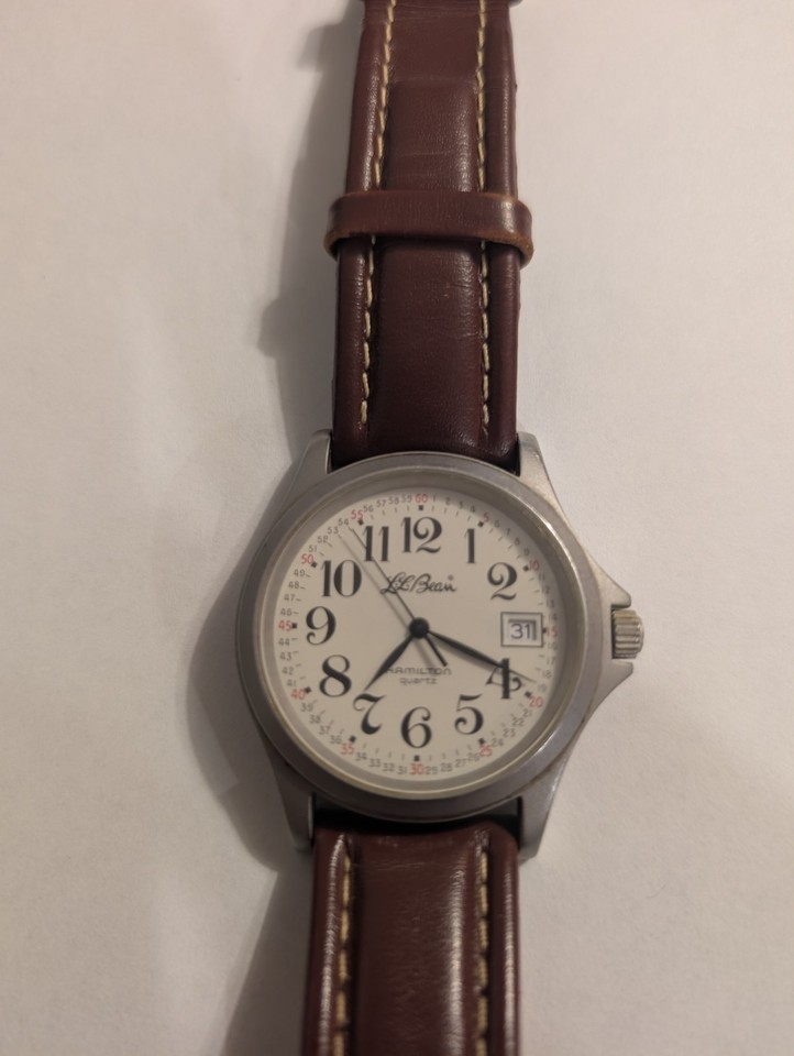 Working Hamilton L.L. Bean 9821 A Quartz Field Military Railroad Style ...