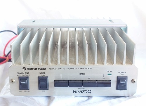 Tokyo Hy-Power HL-670Q HF / 50MHz Linear Amplifier 100–150W 13.8V ...