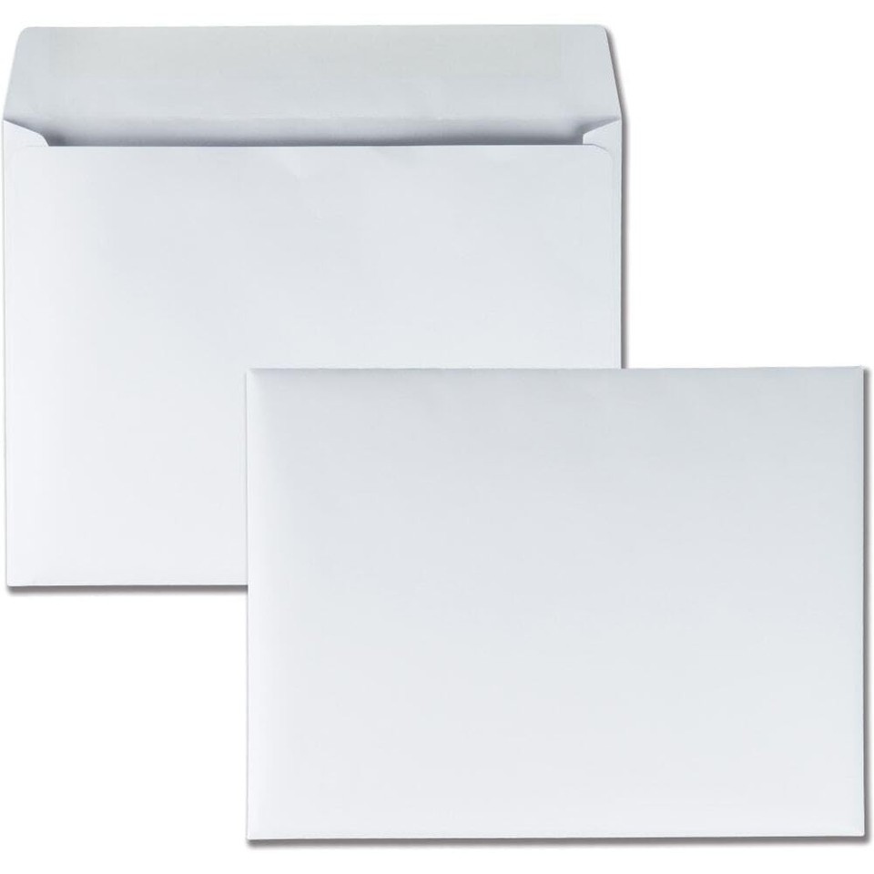 9" x 12" Booklet Envelope - Open Side - 28# White - Box of 250 | eBay