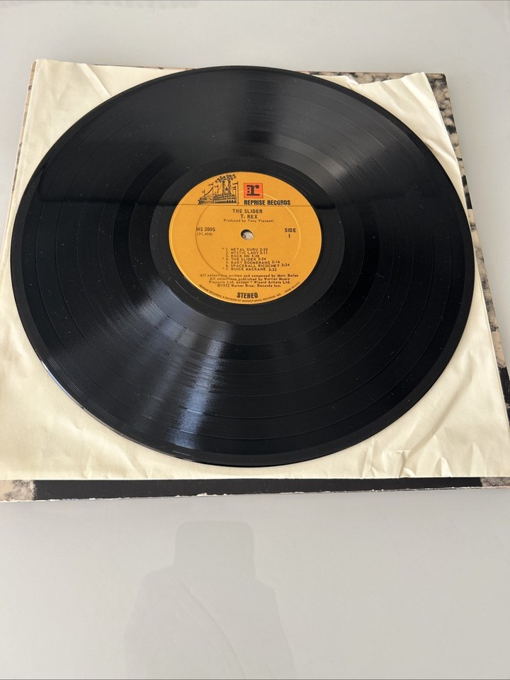 1972 T.REX U.S. LP "THE SLIDER" REPRISE MS 2095 1st PRESS. GATEFOLD CVR ...
