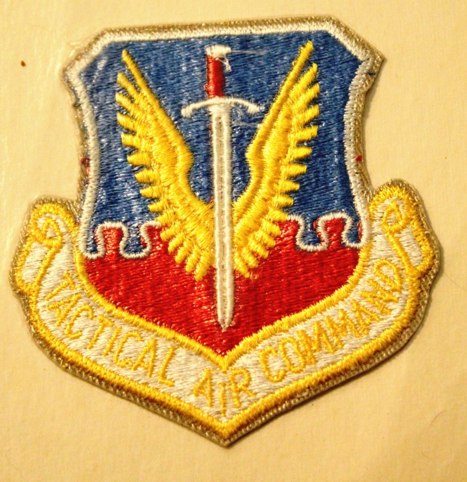 US Air Force Tactical Air Command TAC Insignia Badge Patch Full Colored ...