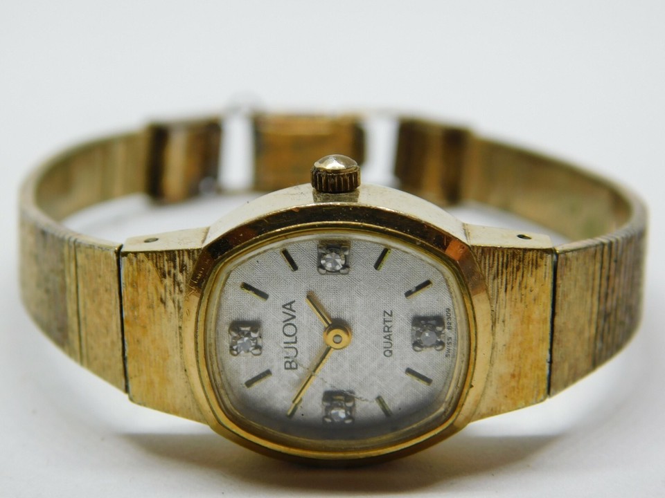 Bulova P2 Swiss Made Two-Hand Quartz Analog Women's Watch Sz. 6" New ...