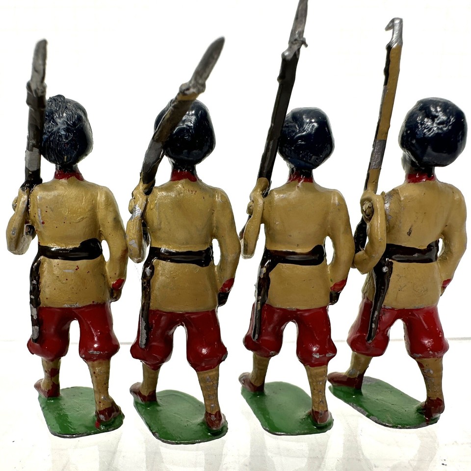 Vintage Britains Indian Sikh Infantry Military Toy Soldiers Painted ...