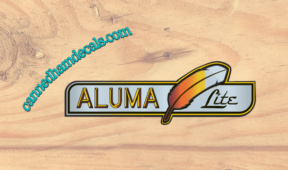 Aluma-Lite Orange Fade 18x6" Holiday Rambler Vintage Trailer Canned Ham ...