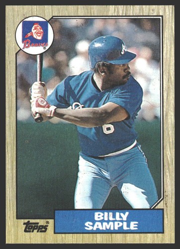 Billy Sample #104 1987 Topps Atlanta Braves | eBay