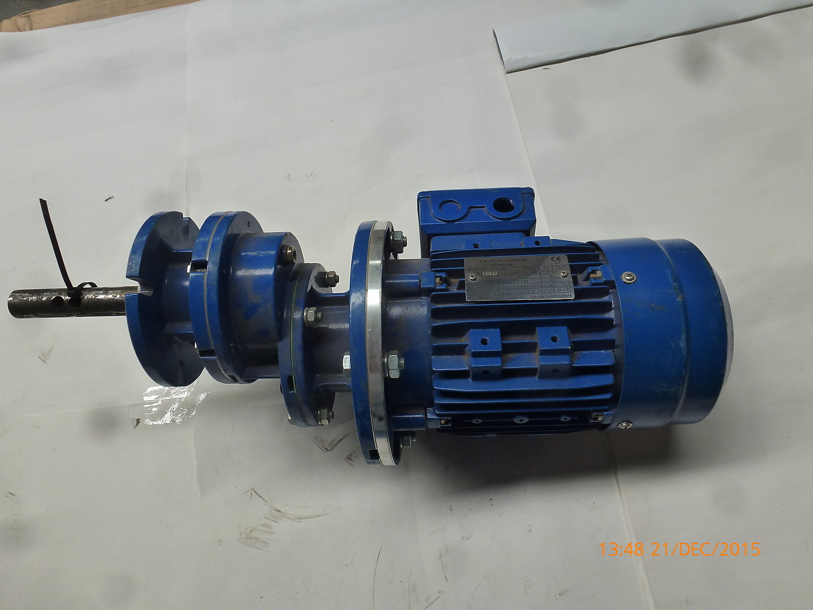 Witte WG80B4 Electric Motor 220V 50Hz 1410rpm 0.75kW NN101.A08 3 78 ...