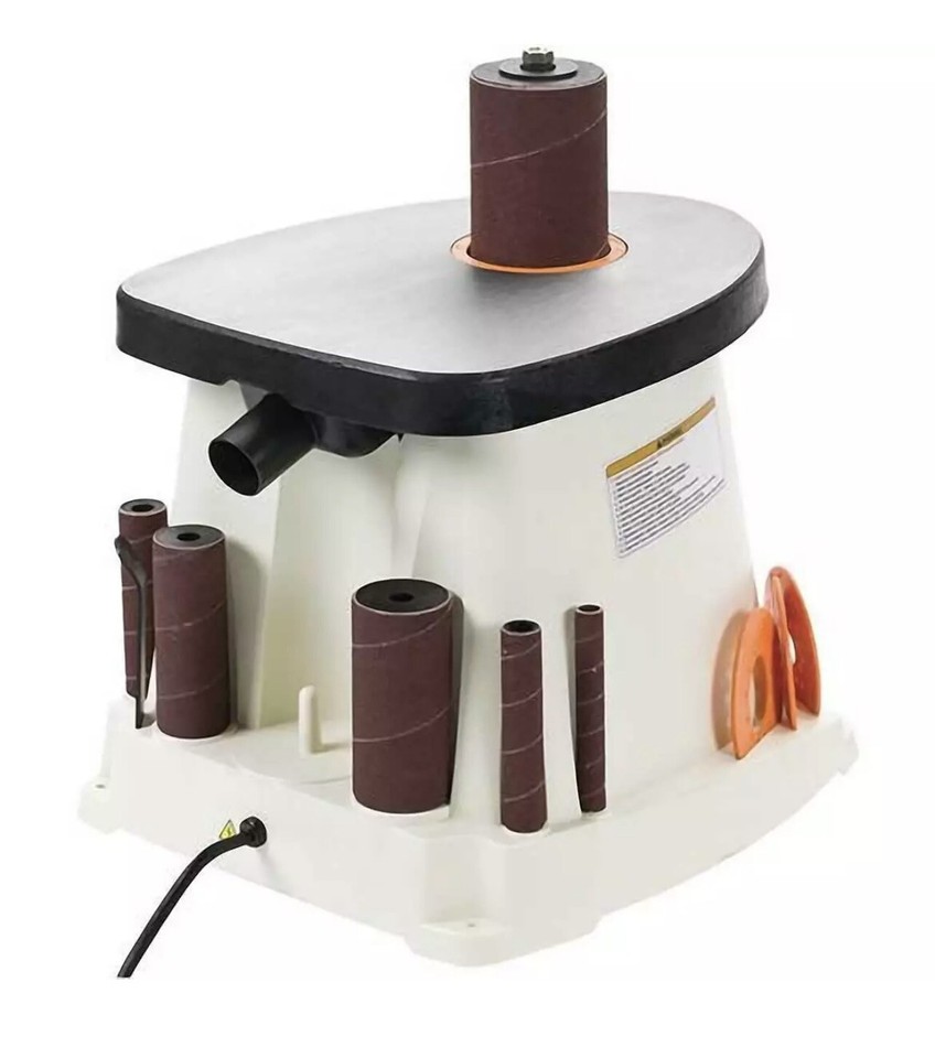 Shop Fox W1831 Oscillating Spindle Sander w/ 5 Rubber Sanding Drums & 6 ...