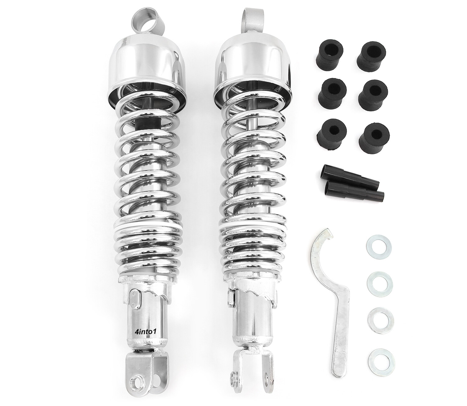 Performance Shocks Chrome 335mm Honda CB350 CM400 CB450 CB500 CB550 ...